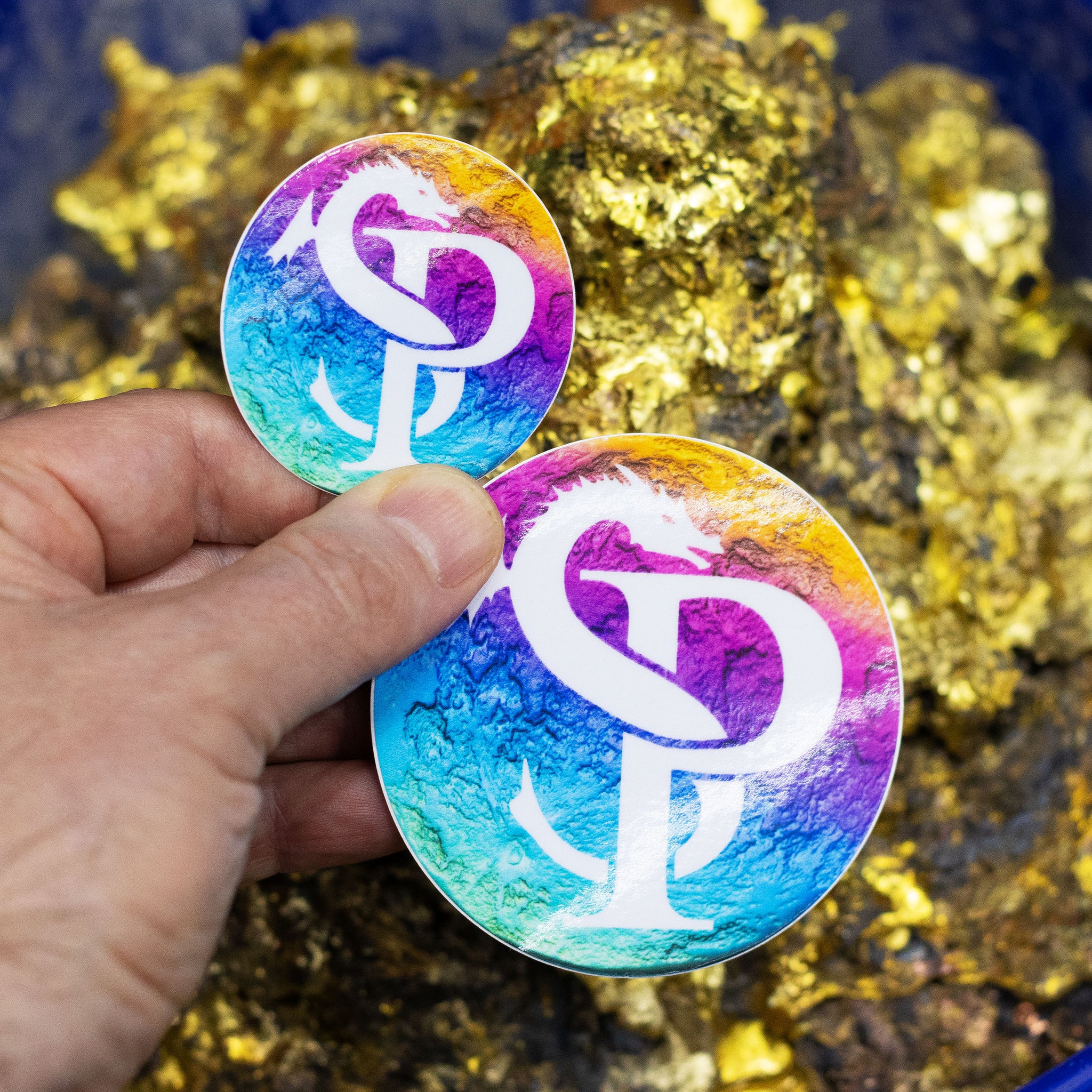 Rainbow Moon Shire Post Mint Logo Sticker