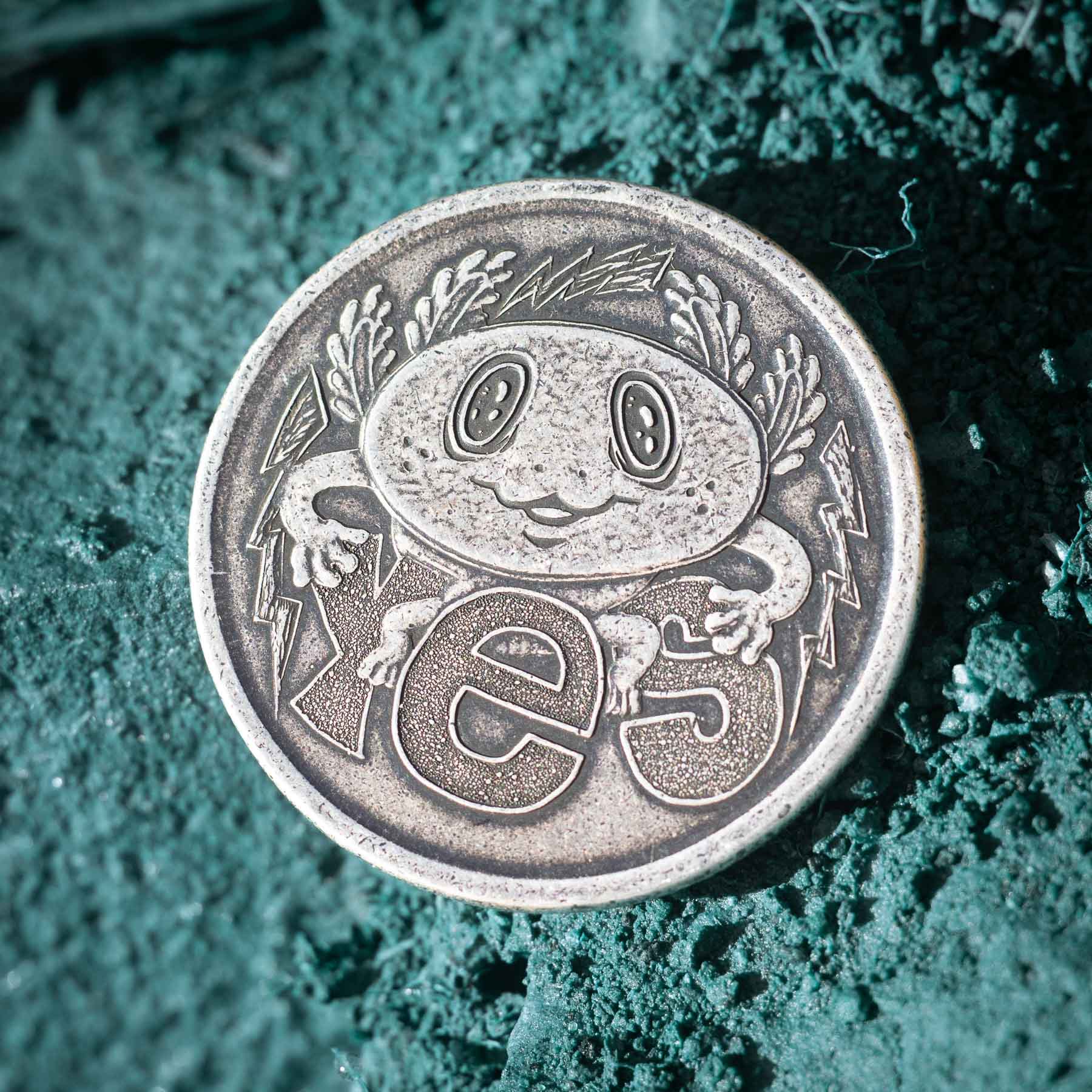 Axolotl Decision Maker Coin - Fine Silver | Shire Post Mint