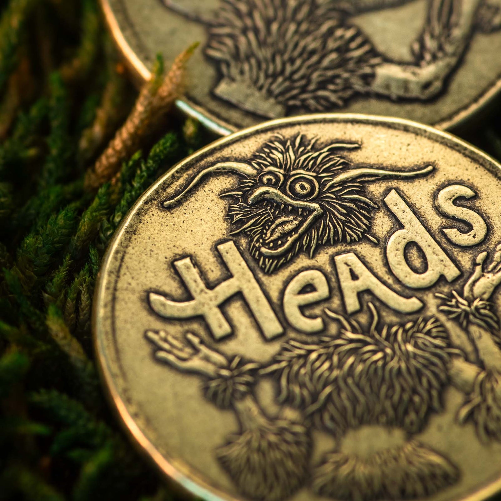 Labyrinth Firey Heads or Tails Decision Maker Coin | Shire Post Mint
