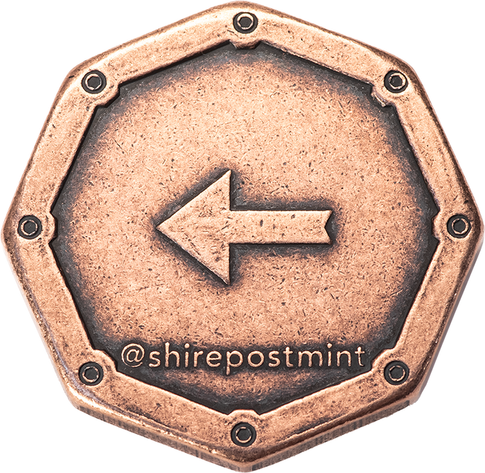 Magic Octagon Brain Teaser Coin in Solid Copper