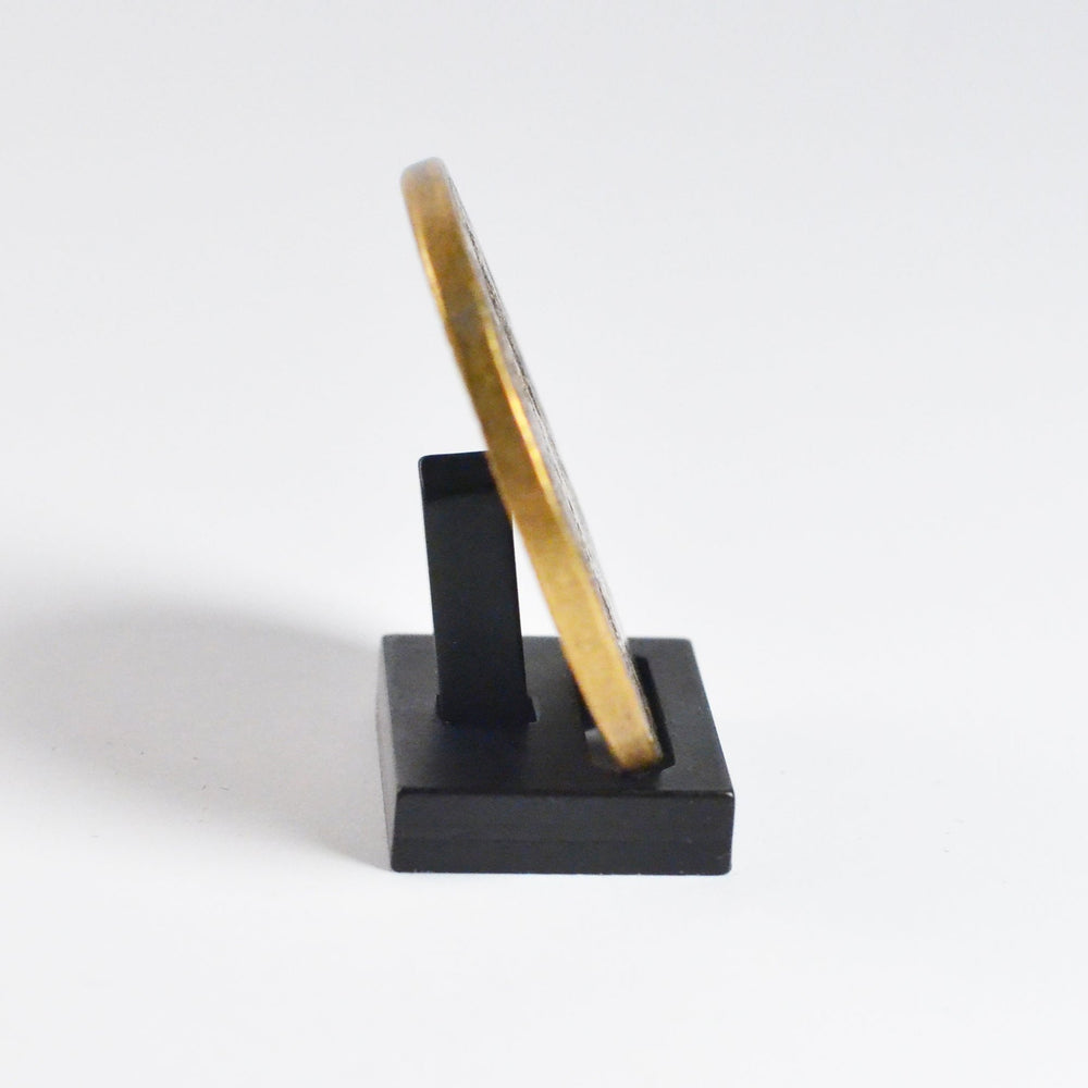 Black acrylic coin stand