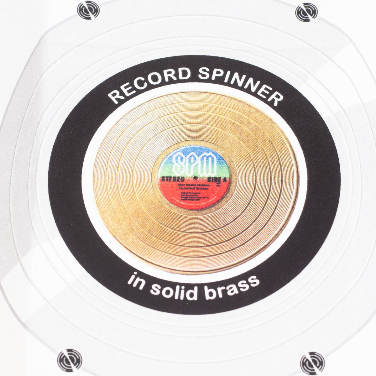Record Spinner in Solid Brass | Shire Post Mint