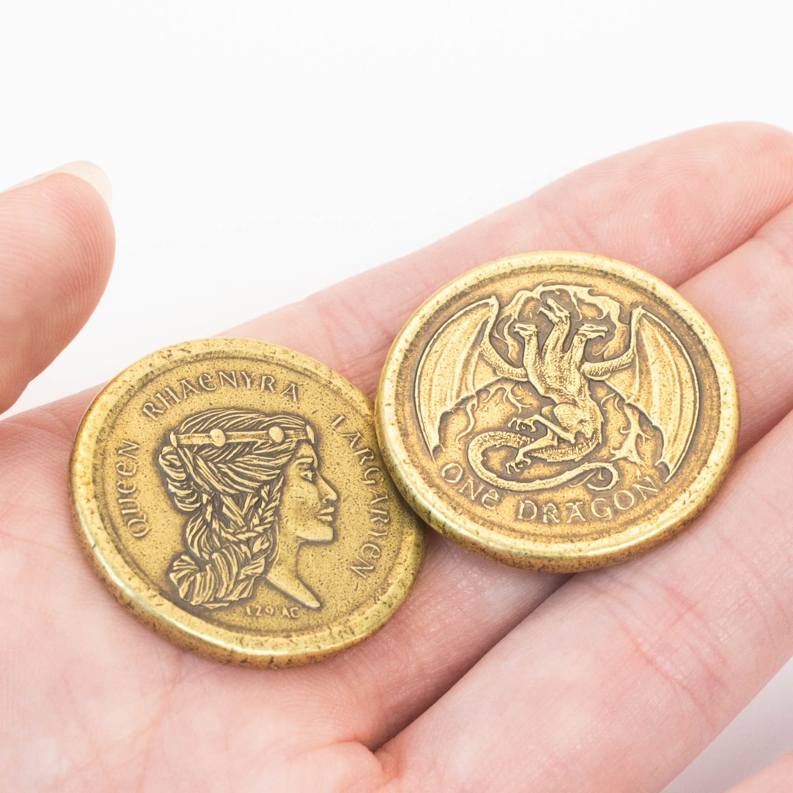 Rhaenyra Targaryen Golden Dragon Coin