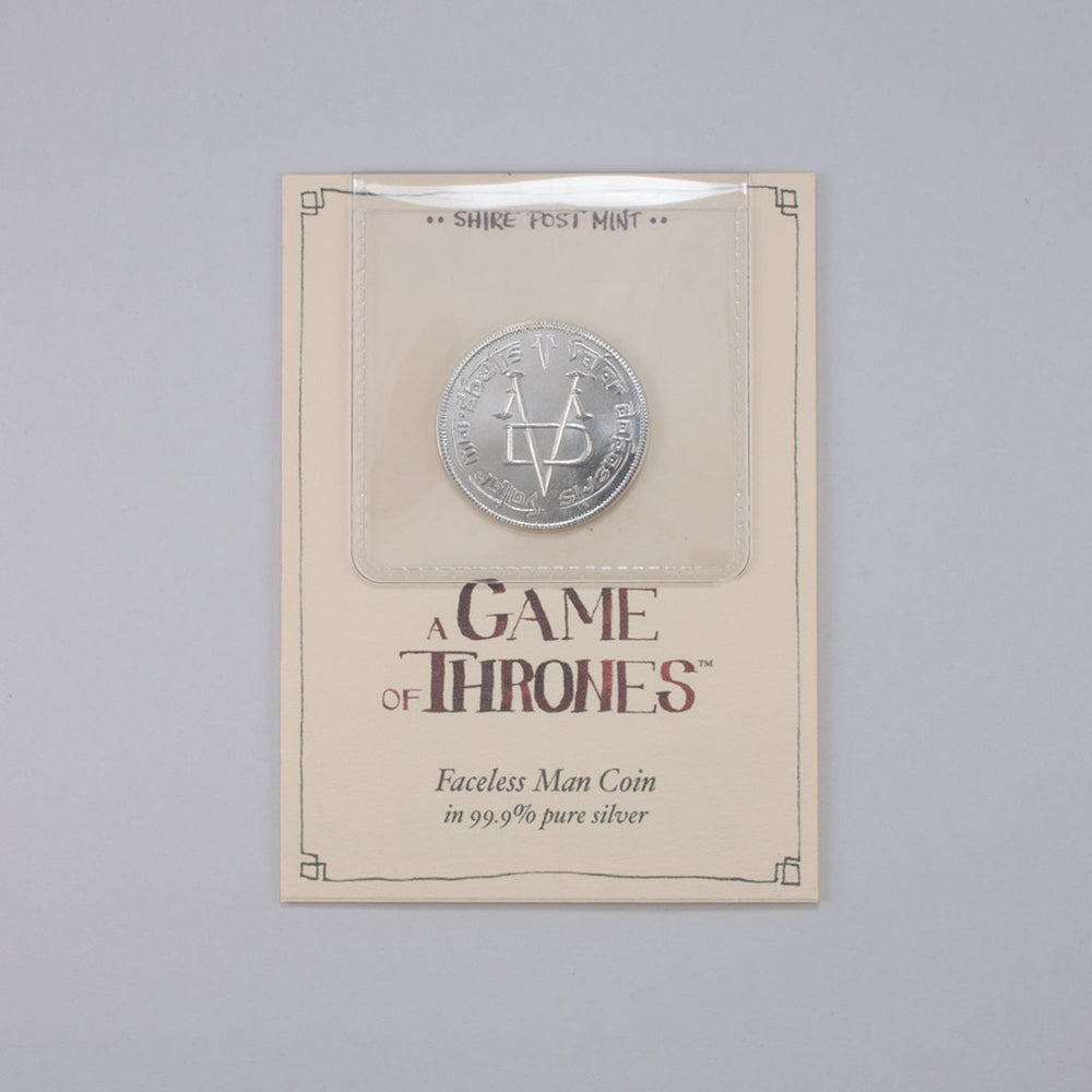 Pure Silver Coin of the Faceless Man - A Game of Thrones