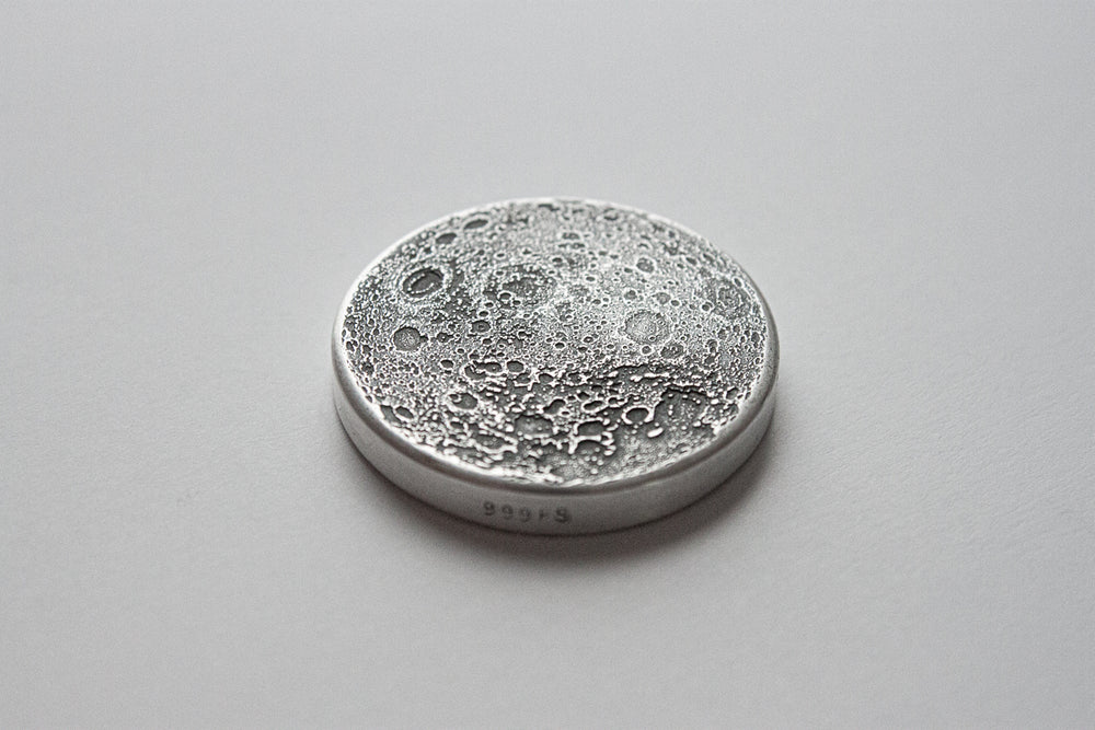Ultra Chunky 1 in / 26 mm Full Moon Silver Coin