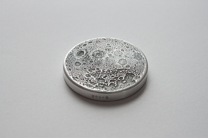 Ultra Chunky 1 in / 26 mm Full Moon Silver Coin