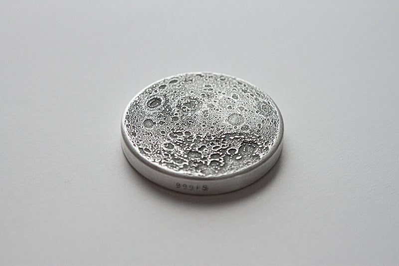 Ultra Chunky 1 in / 26 mm Full Moon Silver Coin
