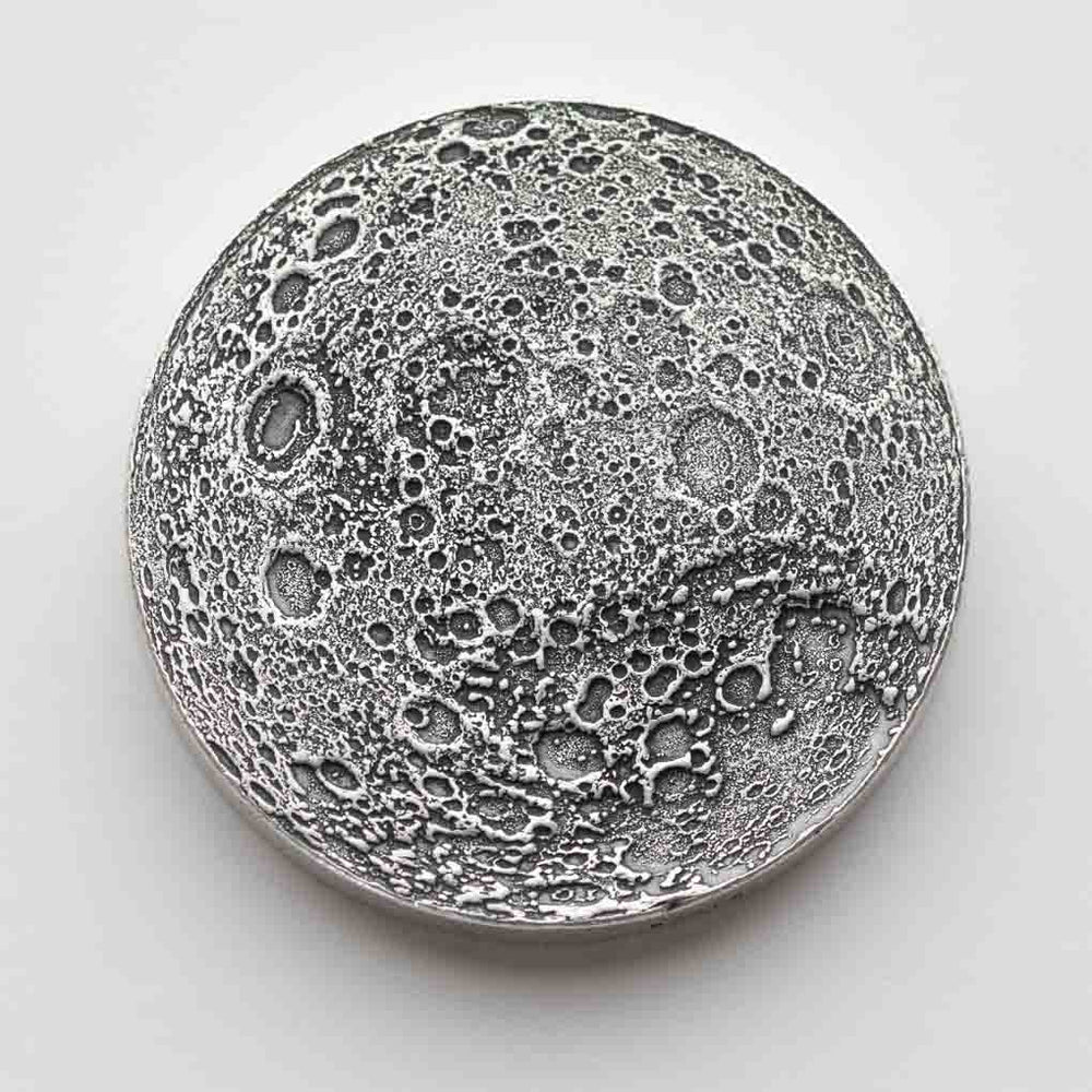 Silver 2 oz. Supermoon Coin - Large 1.5 in / 38 mm Ultra Chunky