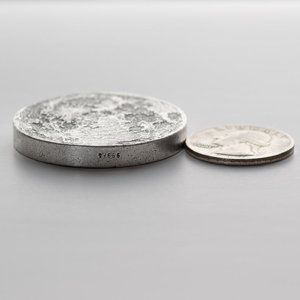 Silver 2 oz. Supermoon Coin - Large 1.5 in / 38 mm Ultra Chunky