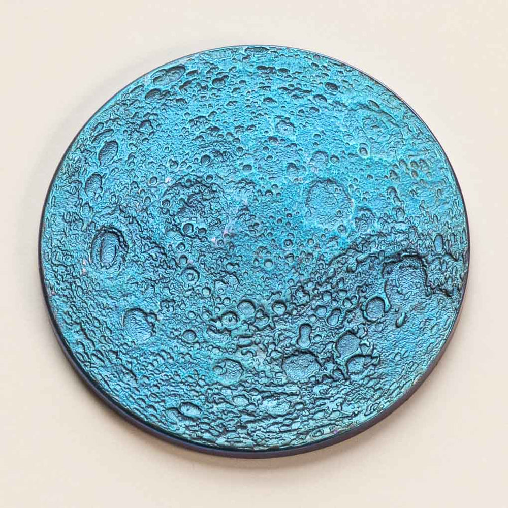 Blue Moon Coin - 1 in / 26 mm Anodized Niobium