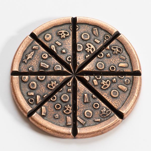 Pizzas of Eight Breakable Supreme Pizza Coin with two Tiny Pizza Boxes