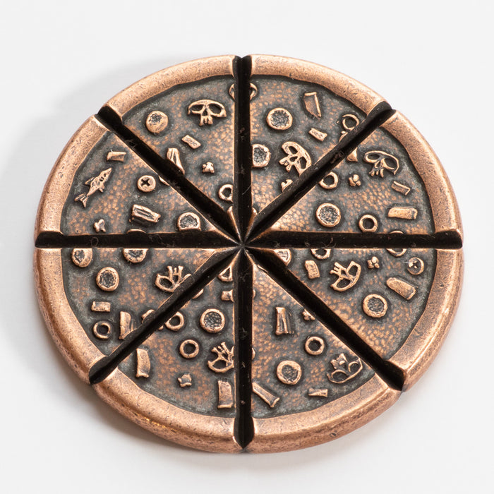 Pizzas of Eight Breakable Supreme Pizza Coin with two Tiny Pizza Boxes