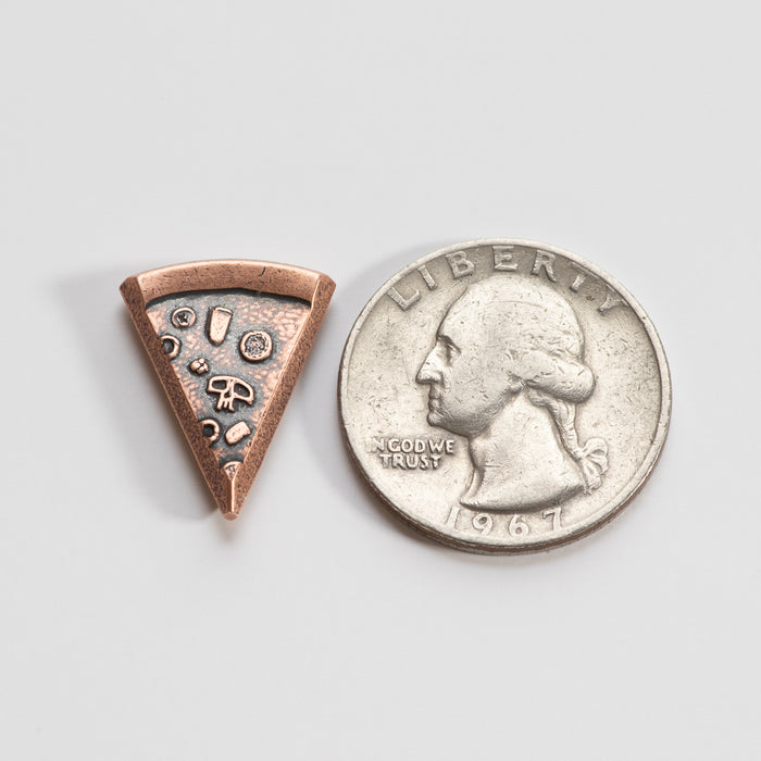 Single Copper Slice of Supreme Pizza Coin | Shire Post Mint