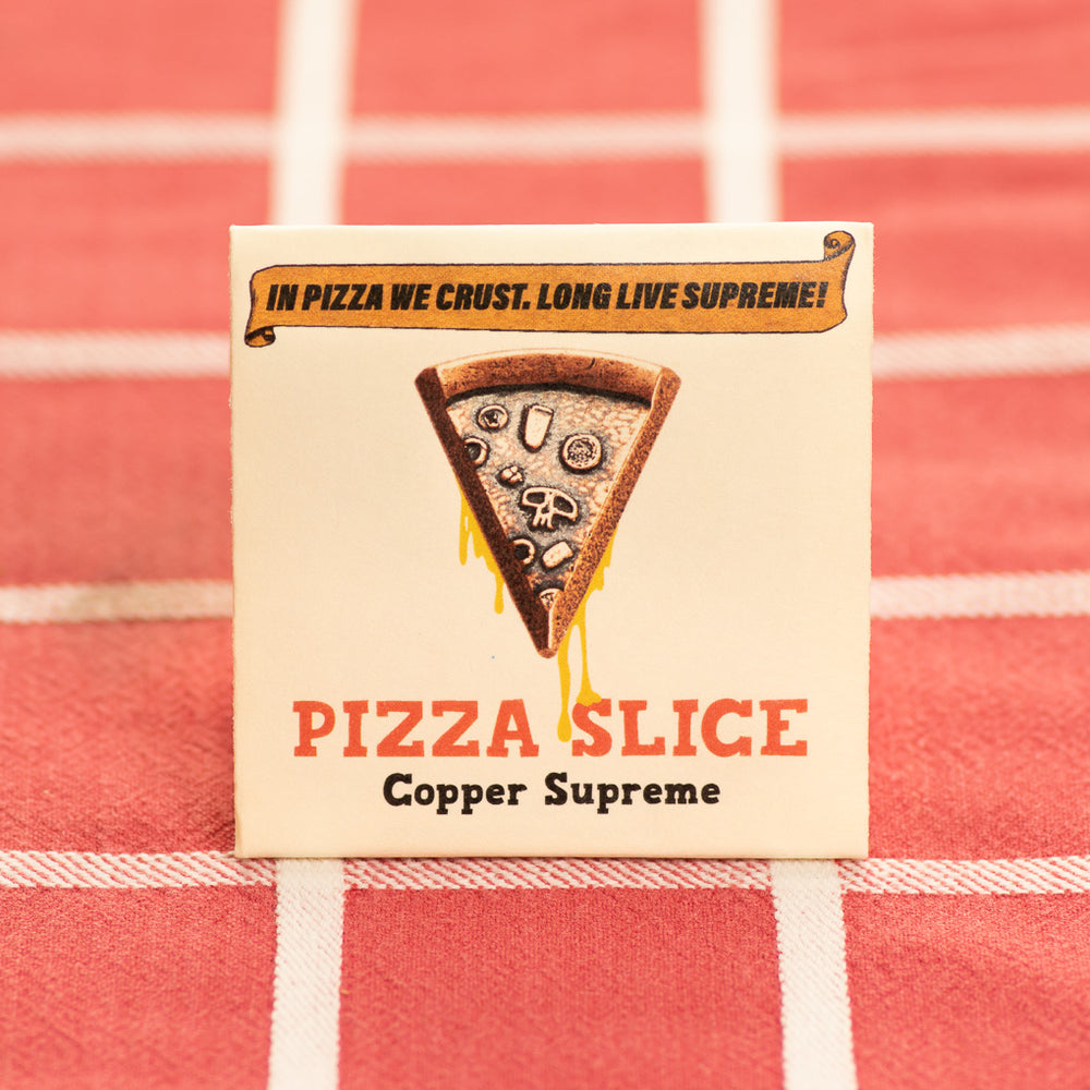 Single Copper Slice of Supreme Pizza Coin | Shire Post Mint