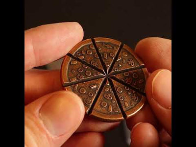 Pizzas of Eight Breakable Supreme Pizza Coin with two Tiny Pizza Boxes